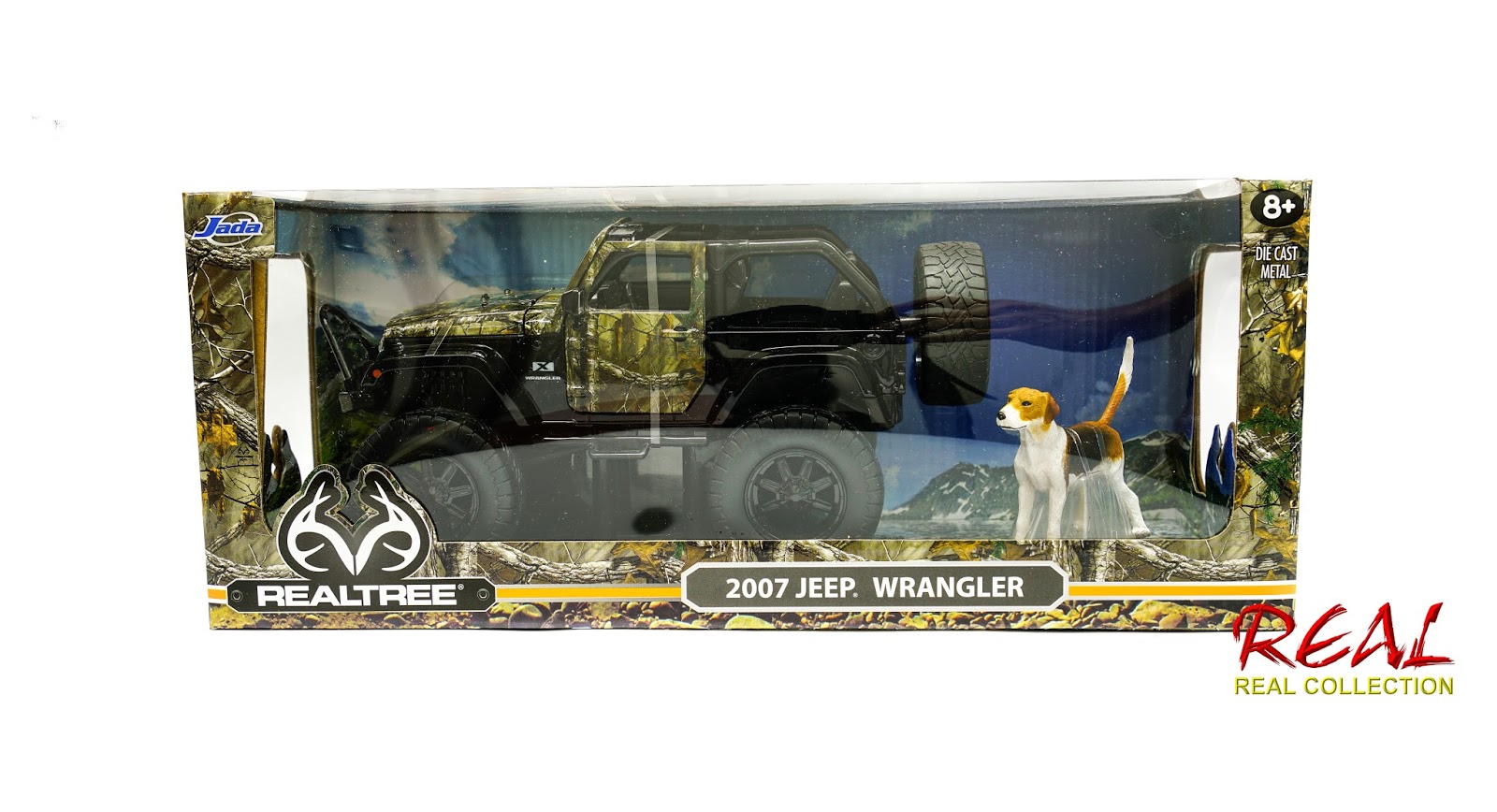 REAL COLLECTION: 97143 - 1:24 2007 JEEP WRANGLER REALTREE ( VERSÃO RODÃO )