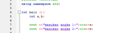 Coding Penjumlahan iO