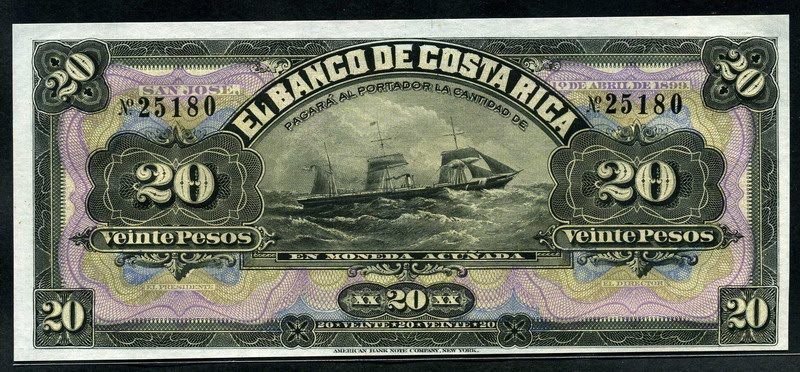 Históricos Billetes - Costa Rica.
