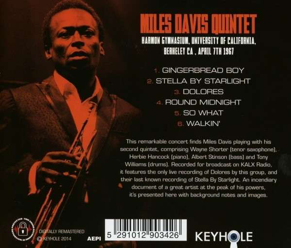 T.U.B.E.: Miles Davis - 1967-04-07 - Berkeley, CA (FM/FLAC)