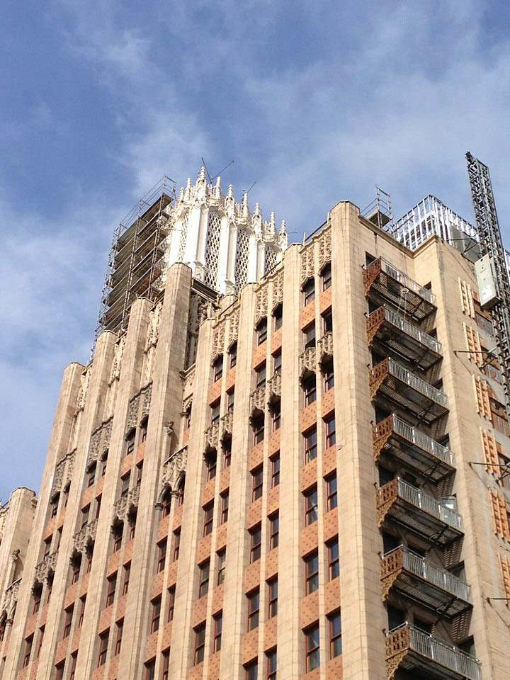 Los Angeles Theatres: United Artists Theatre: recent exterior views