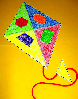 Little Blogfish: Kite Glyph and 2D Shapes Lesson