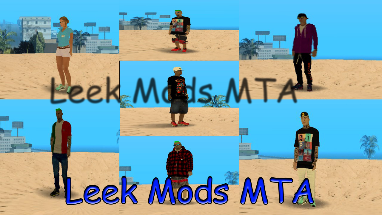 Leek Mods MTA: Pack Com 7 Skin MTA