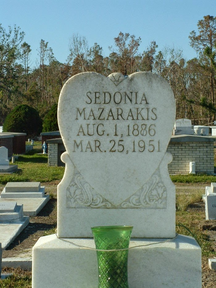 Gulf Coast Lagniappe: Tombstone Tuesday- Sedonia Favre Mazarakis