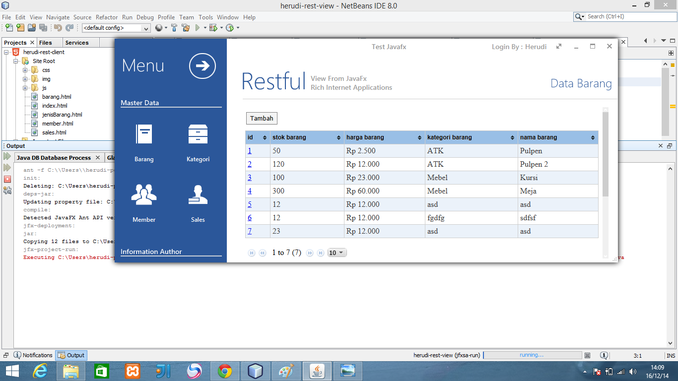 Webview Javafx Featuring Html5 Dan Web Service