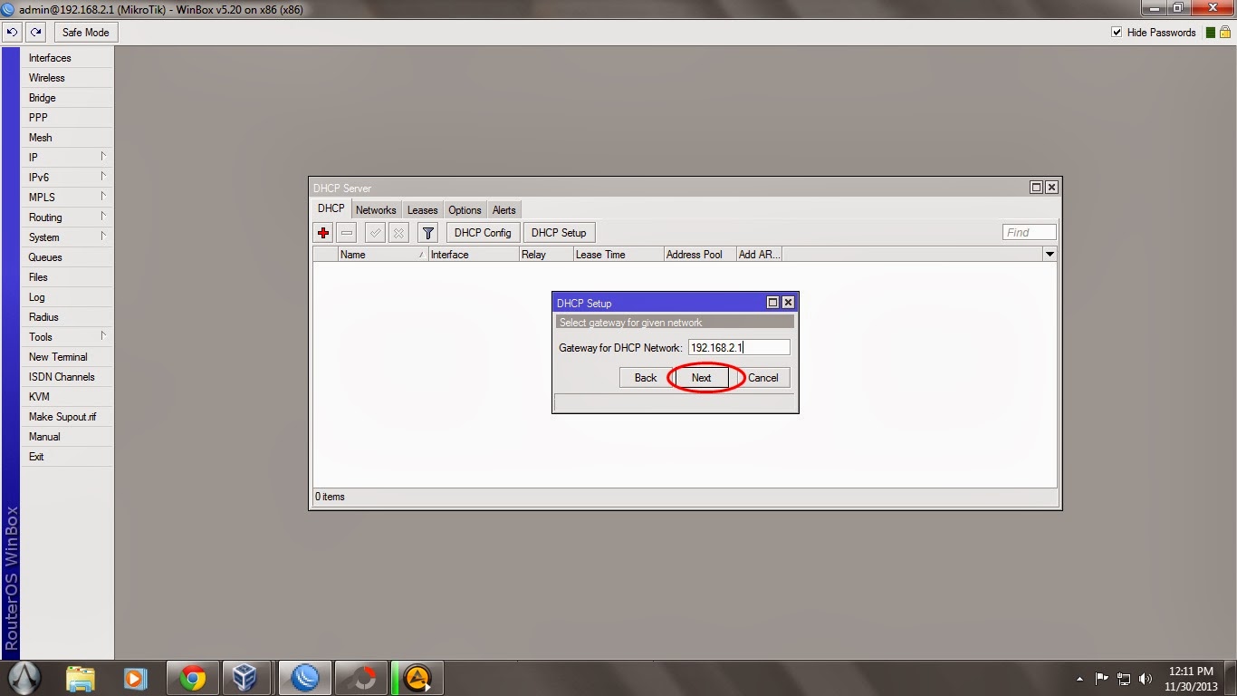 Konfigurasi DHCP Server berbasis GUI di MikroTik | Workshop Linux