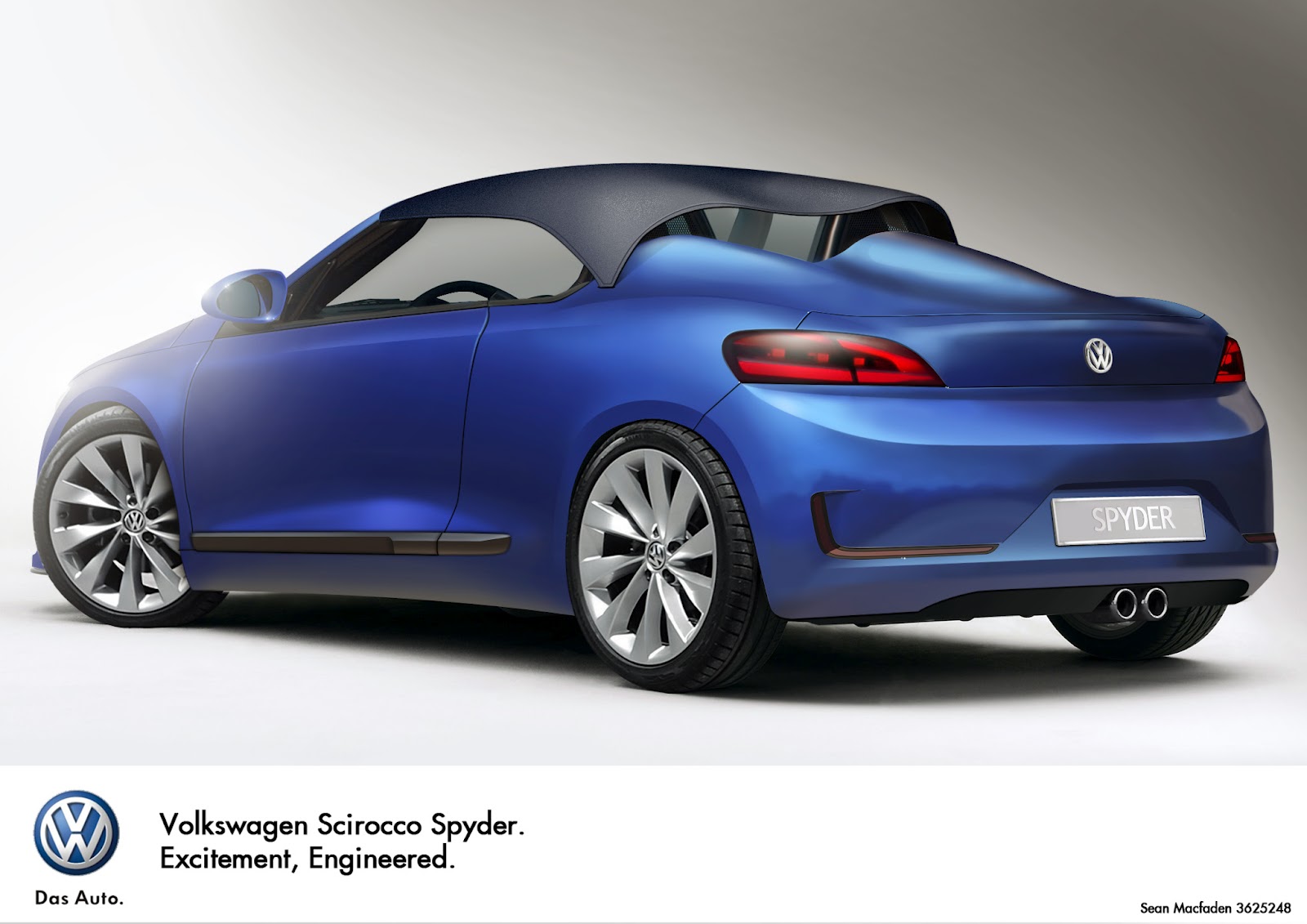 Perfect Symmetry: VW Scirocco Facelift + spider.