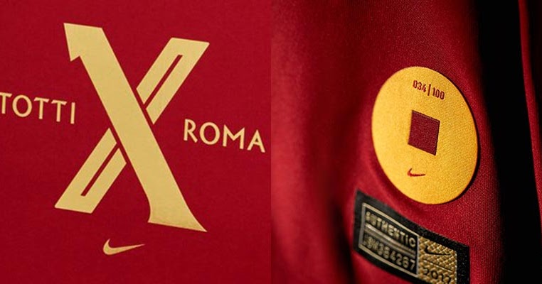 Limited Edition Nike AS Roma Totti Kit Revealed - Footy Headlines
