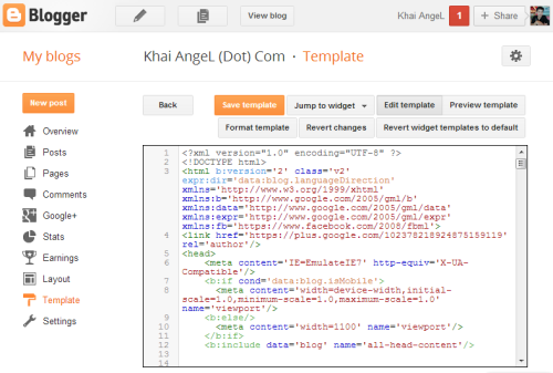 New Features Dalam Edit HTML Pada Template Blogger | KhaiAngel.Blogspot.Com