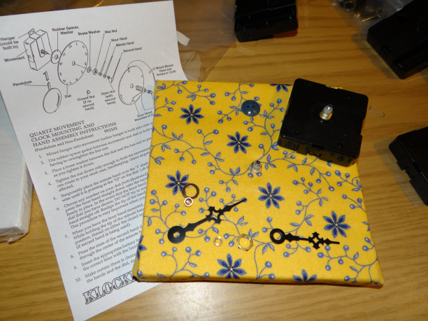 Don't Eat the Paste: Easy Quick Fabric Clock Project