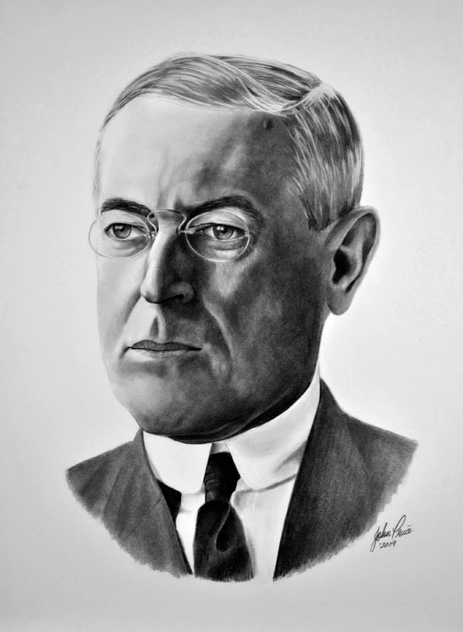 John Price Art: The Presidents - Woodrow Wilson