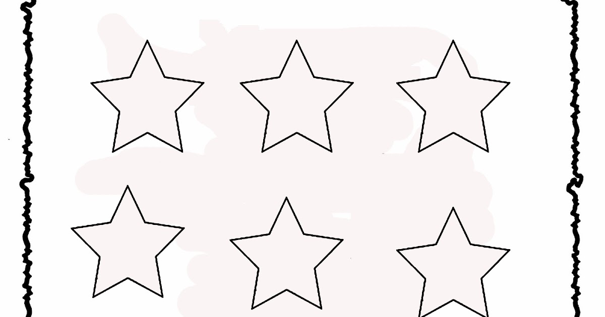 Piešiniai ir darbeliai: Spalvinimo paveikslėlis - 6 žvaigždutės