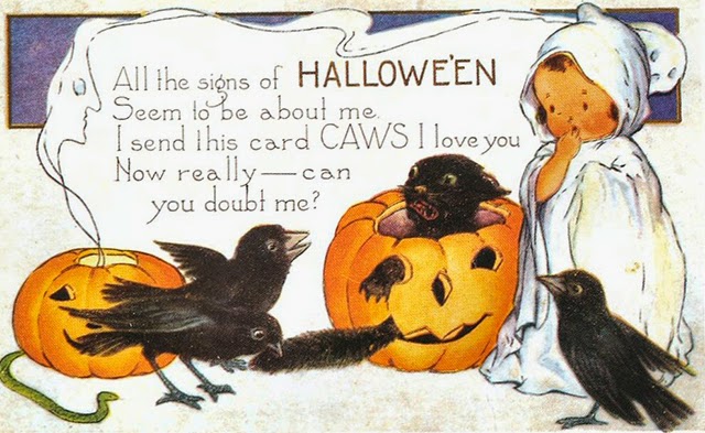 A Collection of 25 Strange and Creepy Vintage Halloween Postcards ...