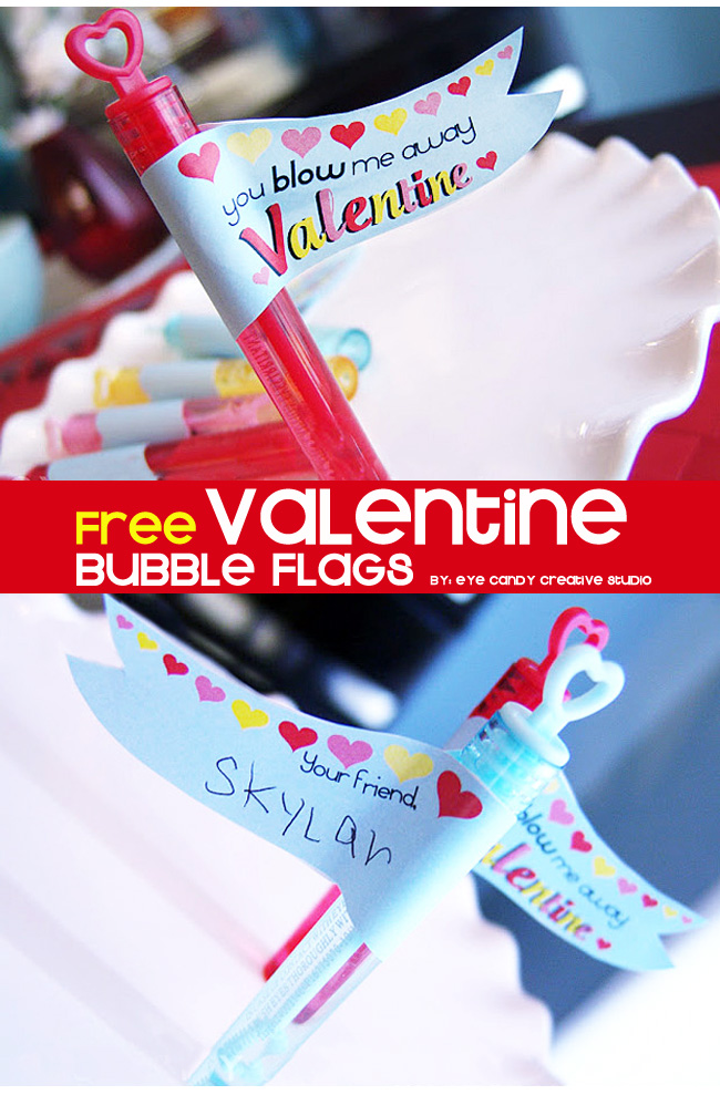 Eye Candy Creative Studio: FREEBIE :: Valentine Bubble Flags