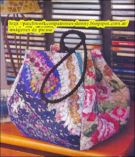PATCHWORK= SOLO PATRONES = TODO GRATIS: BOLSO EN PATCHWORK