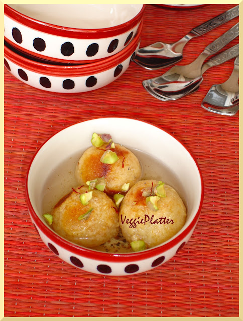 Veggie Platter: Baked Gulab Jamun