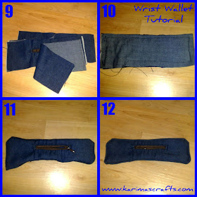 Karima's Crafts: Wrist Wallet Tutorial