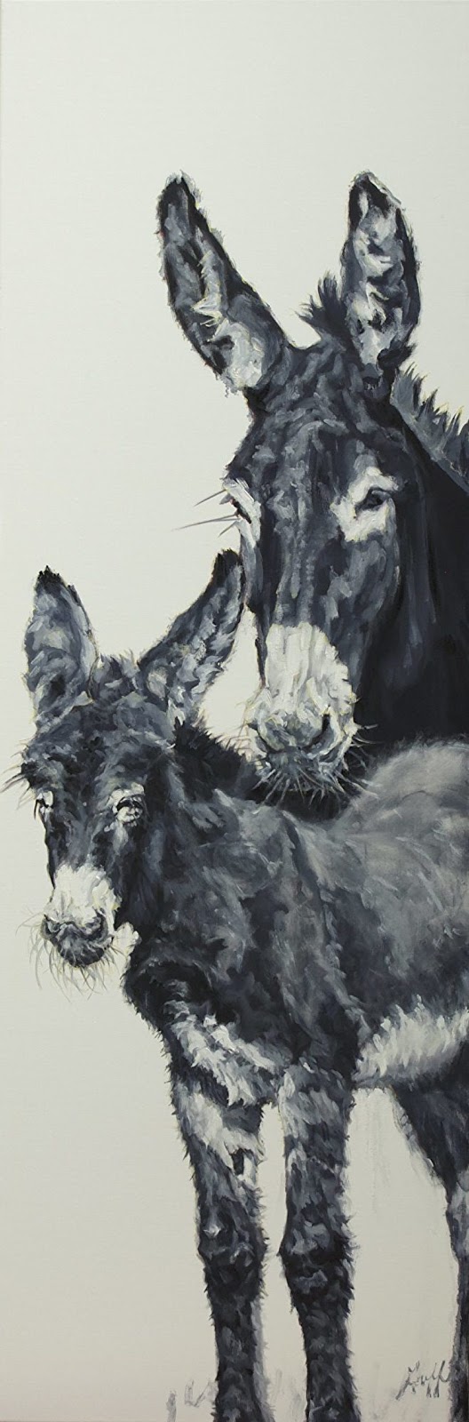 Contemporary Wildlife Fine Art Painting, Burro, Donkey, “Sire” by ...