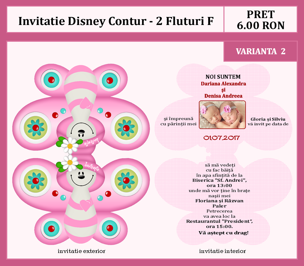 BebeStudio11.com - Invitatii Nunta‎ si Botez: Invitatii Gemeni - 2 ...