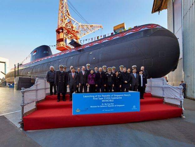 Singapore launches first Invincible-class attack submarine - Asia ...