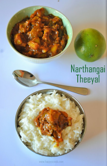 Narthangai Theeyal Recipe | Naranga Theeyal | Citron Theeyal ...