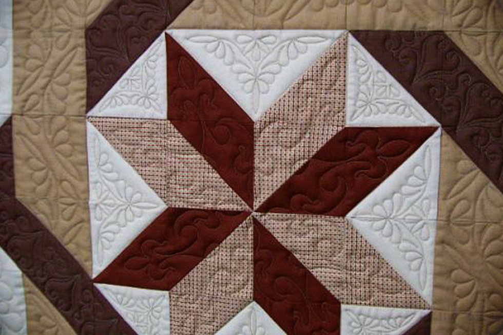 Marty's Fiber Musings: It's quilted and it's a simple half square ...