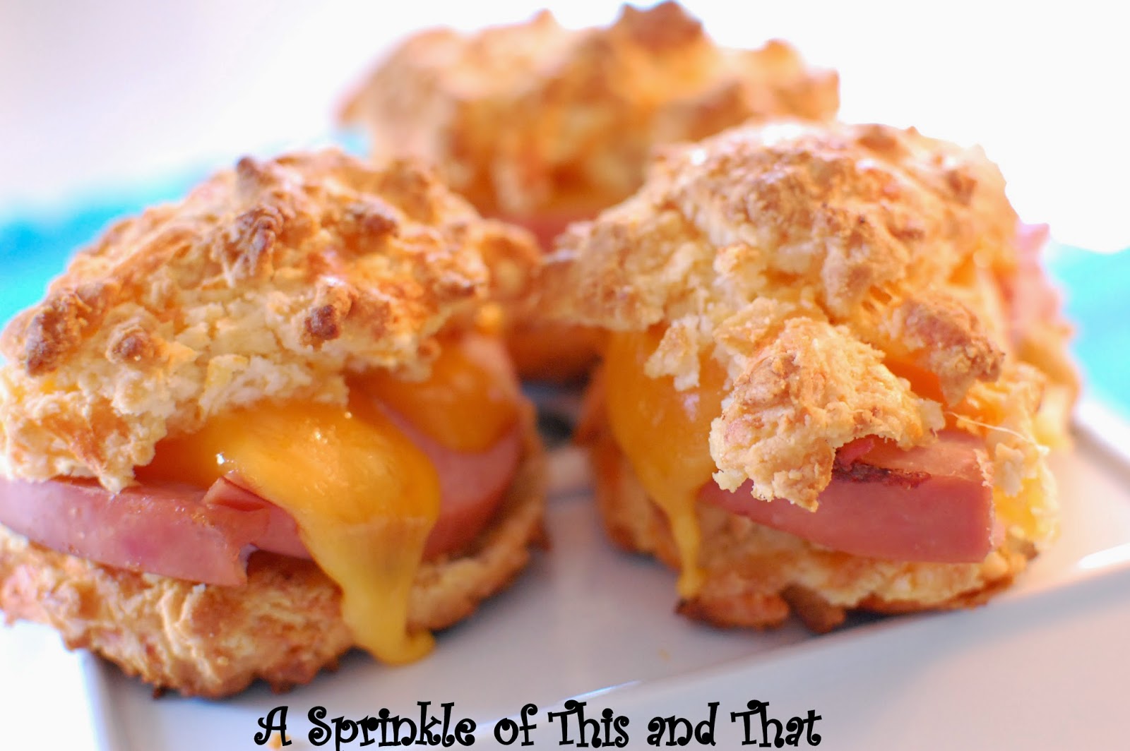 A Sprinkle of This and That: Cheddar Biscuit Sliders...Using up Easter ...