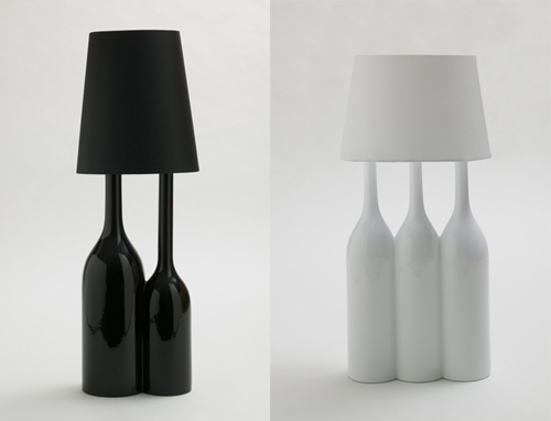 Recycled Glass Bottle Lamps - Recycling Center