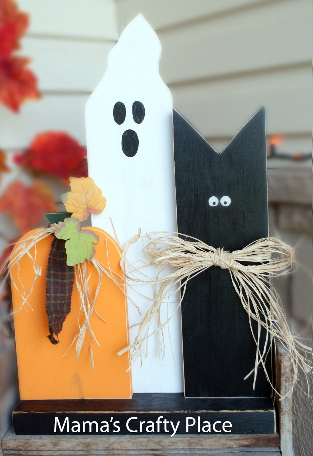 Mama's Crafts: Halloween Trio: Cat, Ghost & Pumpkin