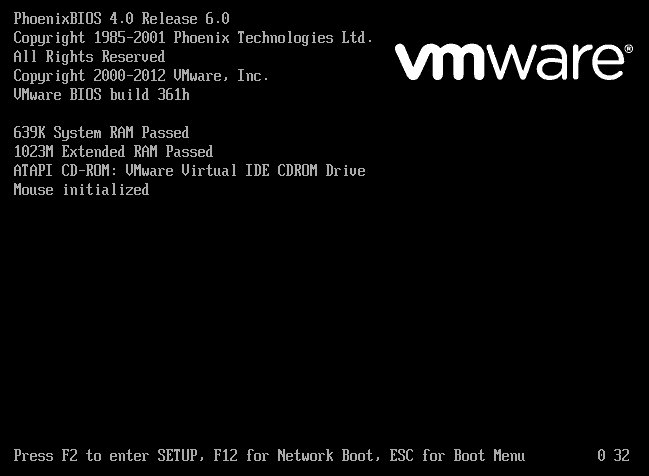 Ubuntu VMware Player その6 - BIOS表示時間を設定する・BIOSの設定画面を表示する - kledgeb