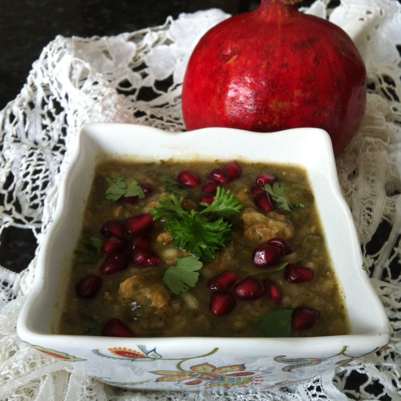 La mia cucina persiana: Ashe Anar - Zuppa di Melograno