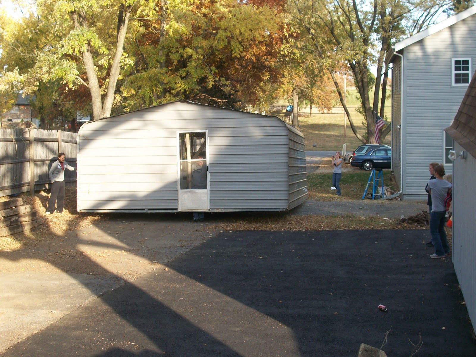 A House and Yard: The Floating Carport! Wait....What?