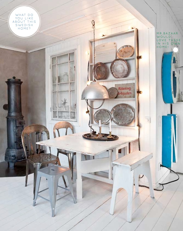 Bright.Bazaar: Home Tour: Colourful & Vintage Swedish Space