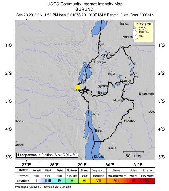 Natural Hazards and Disasters: Earthquake in Rwanda