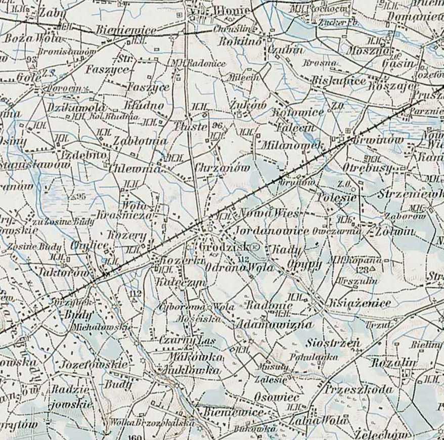 Grodzisk Mazowiecki : Grodzisk na starych mapach