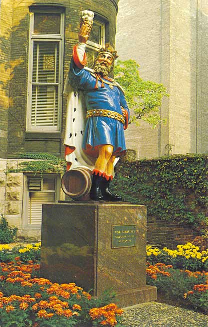 *Postcard Gems: King Gambrinus Statue