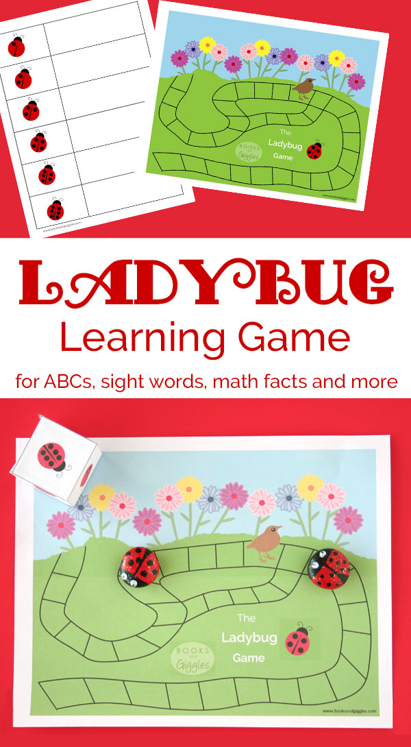 Ladybug Learning Game for Sight Words and more {Free Printable}