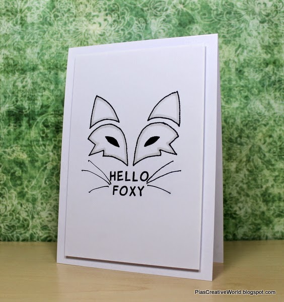 Pia's Creative World: Hello Foxy by hand