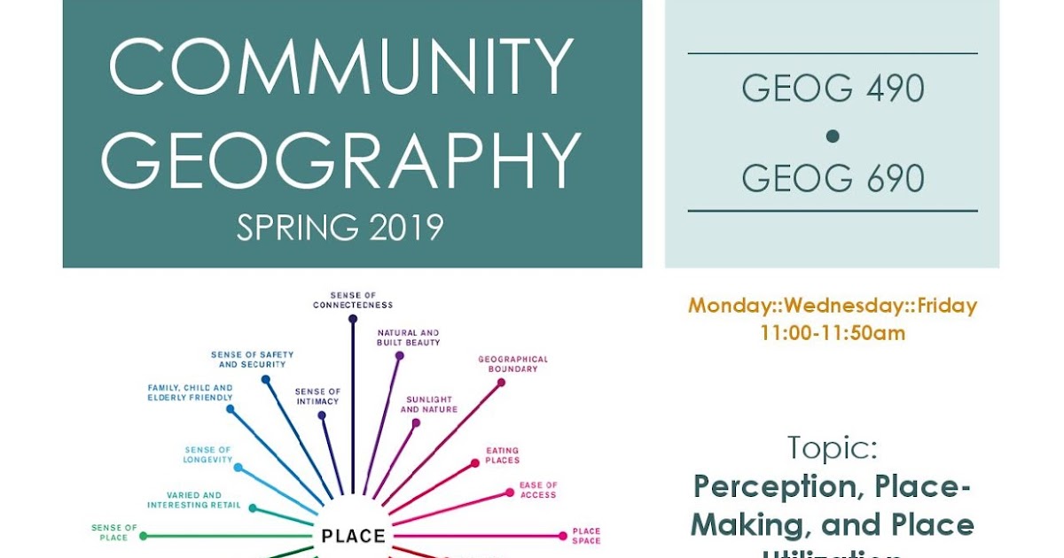 Environmental Studies Student News: GEOG 490/690: Community Geography