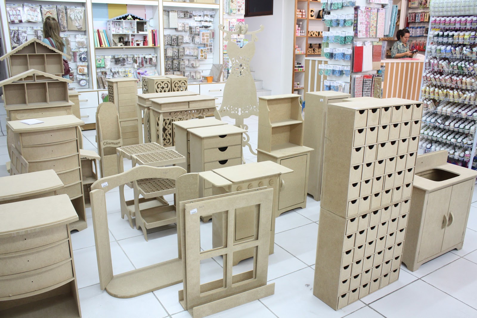 Ateliê Craft: Mini Móveis de MDF