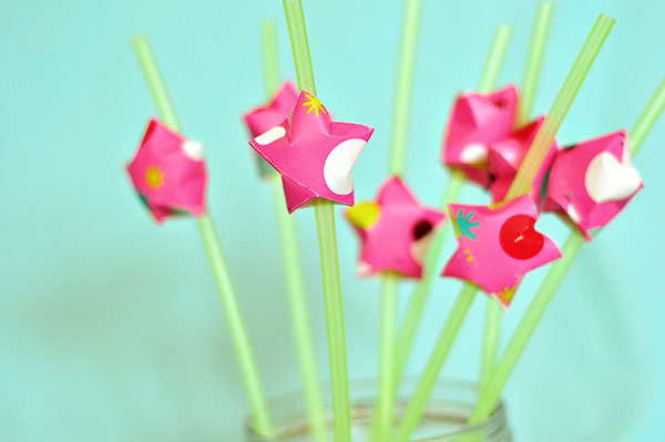 The Cheese Thief: DIY Origami Star Straws for Fourth of July