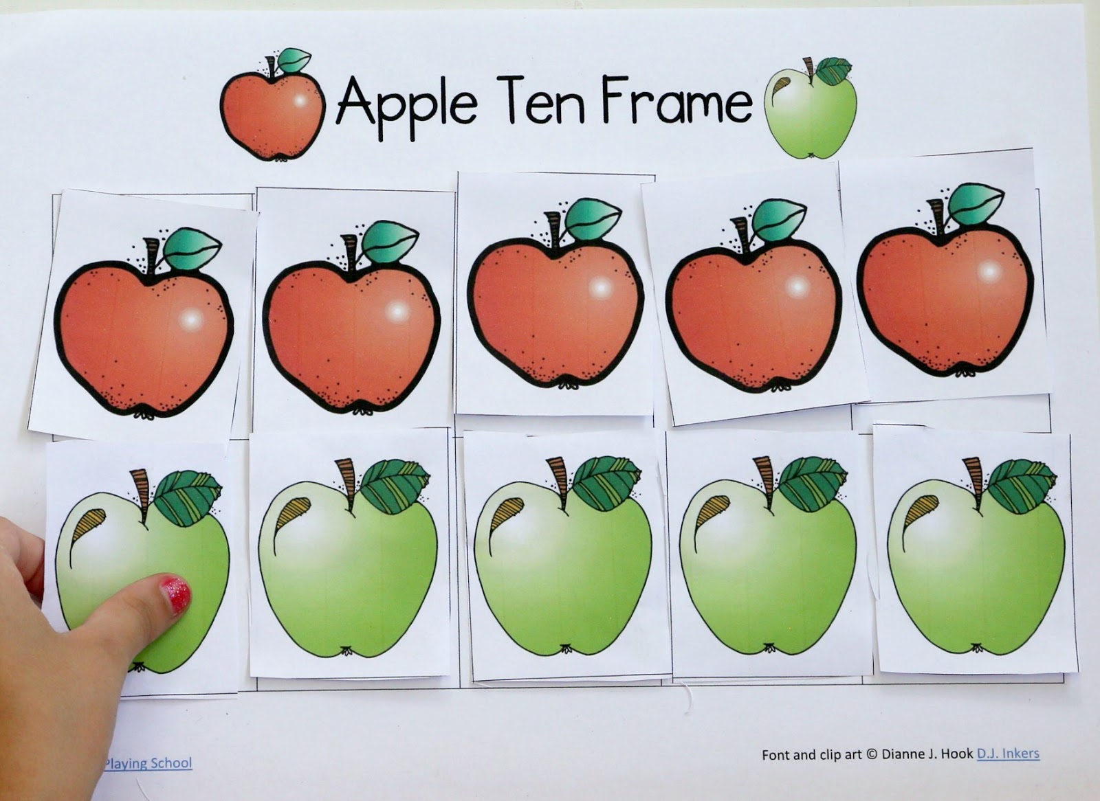 Apple Ten Frames | Still Playing School