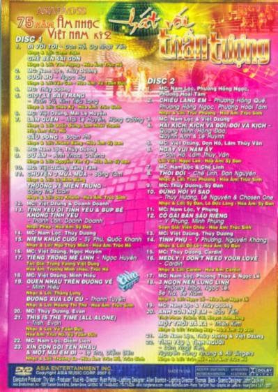 Asia 55 - 75 năm Âm Nhạc Việt Nam Kỳ 2 : Hát Với Thần Tượng (2007 ...