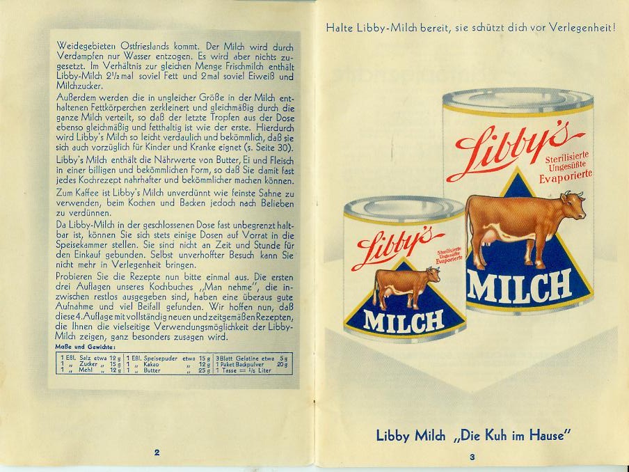Altes und Neues von Bernd Nowack, Dessau: Altes: Libby´s Milch die sahnige
