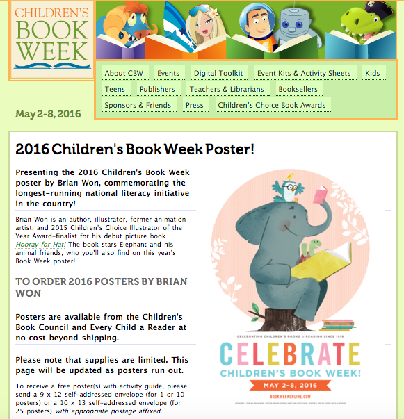 The Library Voice: Children's Book Week Poster and Bookmark Are Here ...