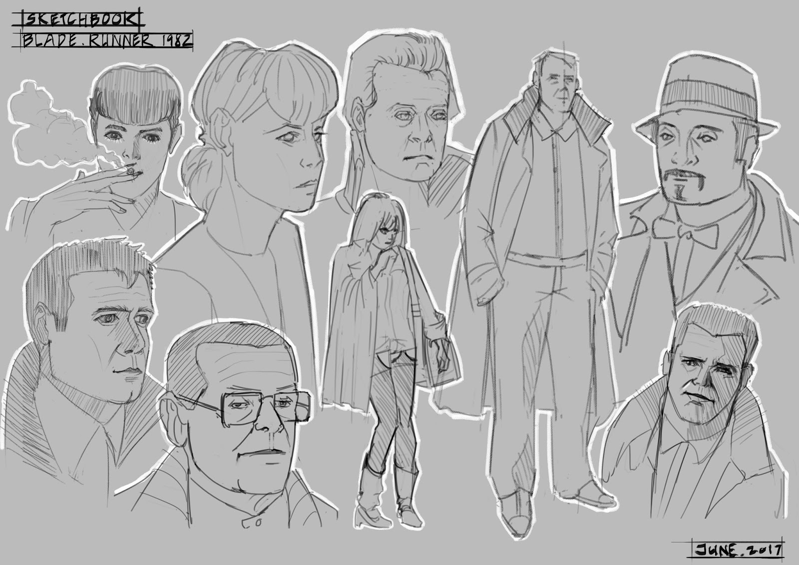 SKETCHBOOK: Blade Runner sketches