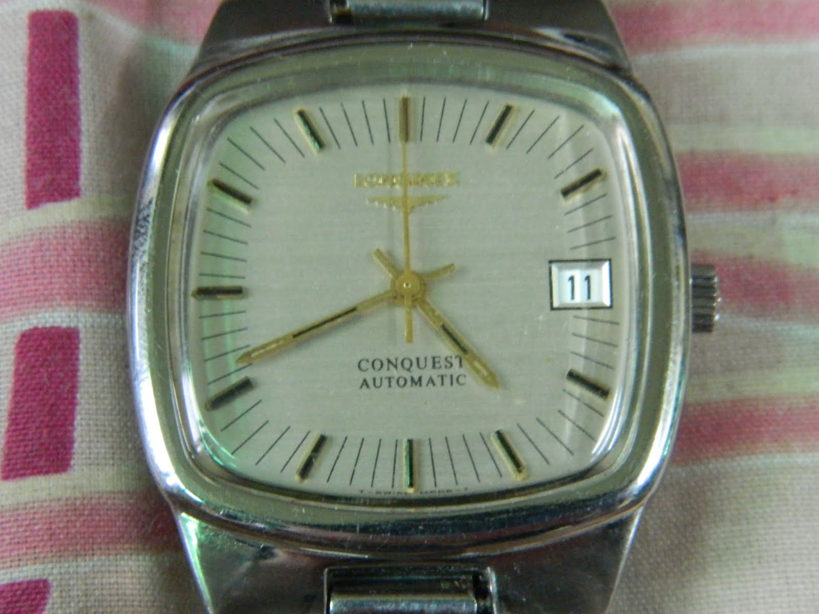barang vintage : longines conquest square ( SOLD )