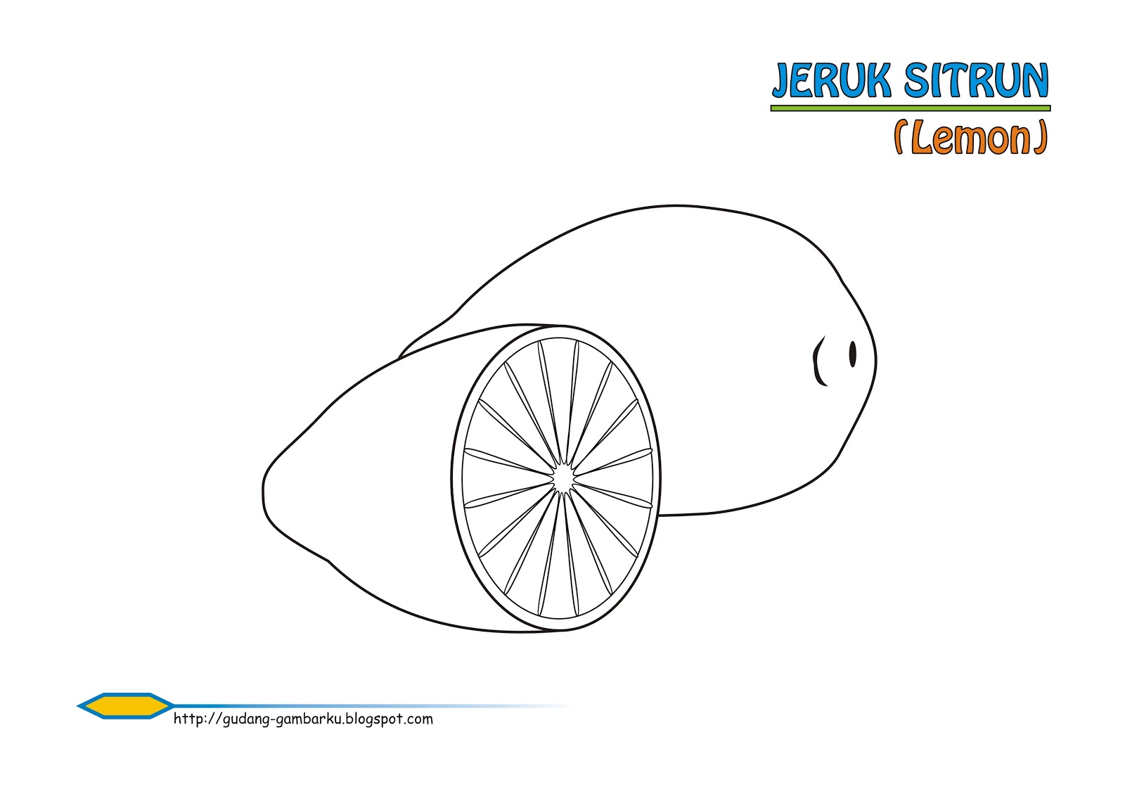 Mari Belajar Mewarnai: JERUK SITRUN