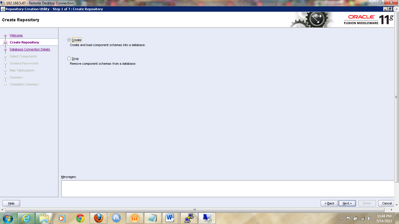Oracle Fusion Applications: Oracle BI 11g Repository Creation Utility [Rcu]