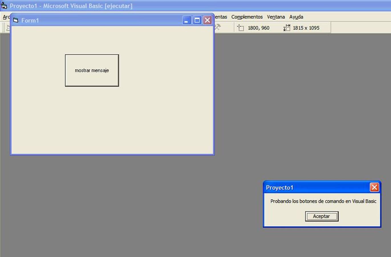 Programación Orientada a Objetos: PROGRAMACION EN VISUAL BASIC 6.0